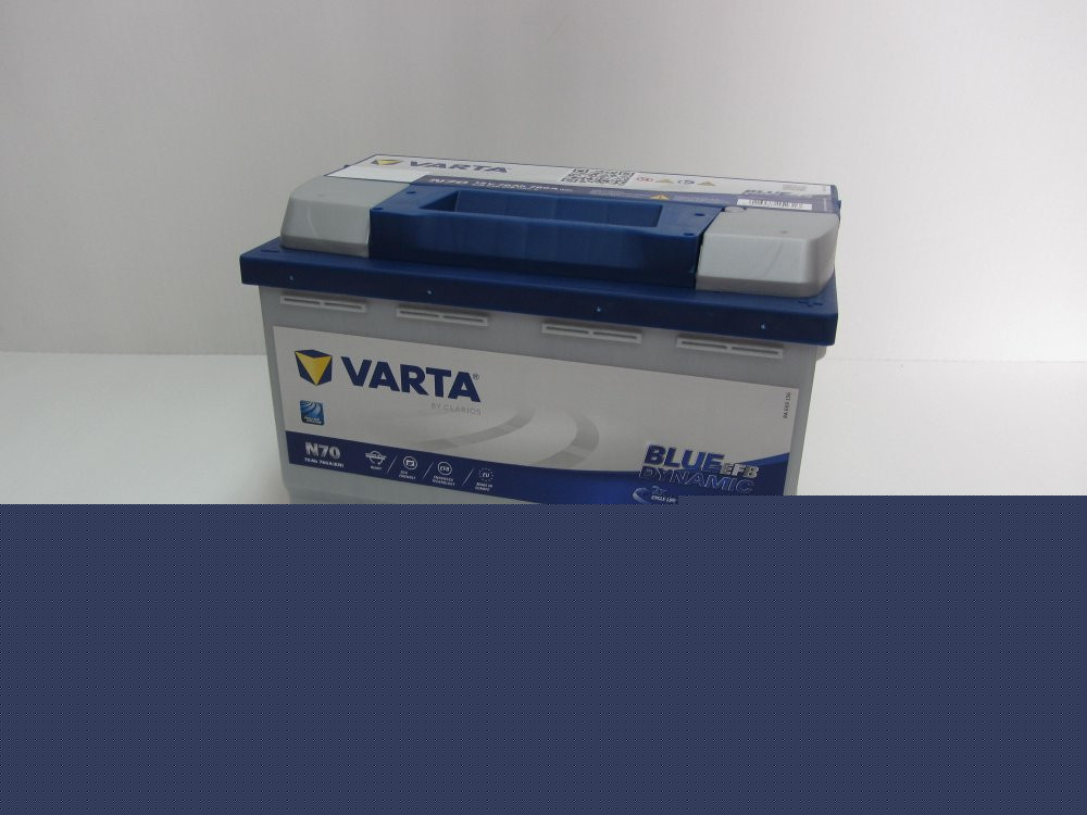 Varta Start&Stop EFB N70 12V 70Ah 760 A L3A - Start & Stop EFB ...